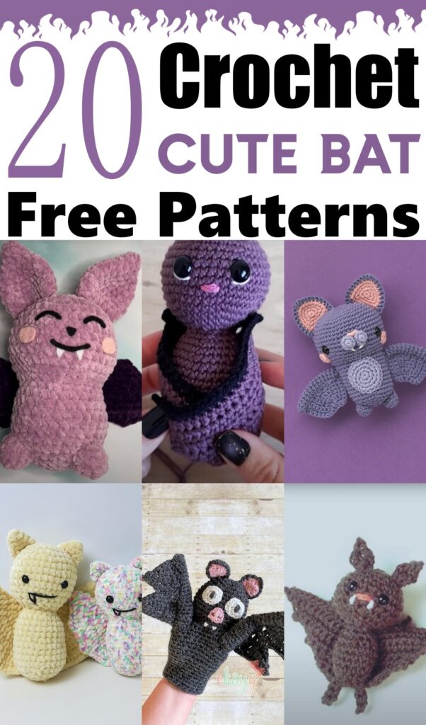 19 Crochet Bat Free Patterns & Amigurumi + Spooky Tutorials - Clairea ...