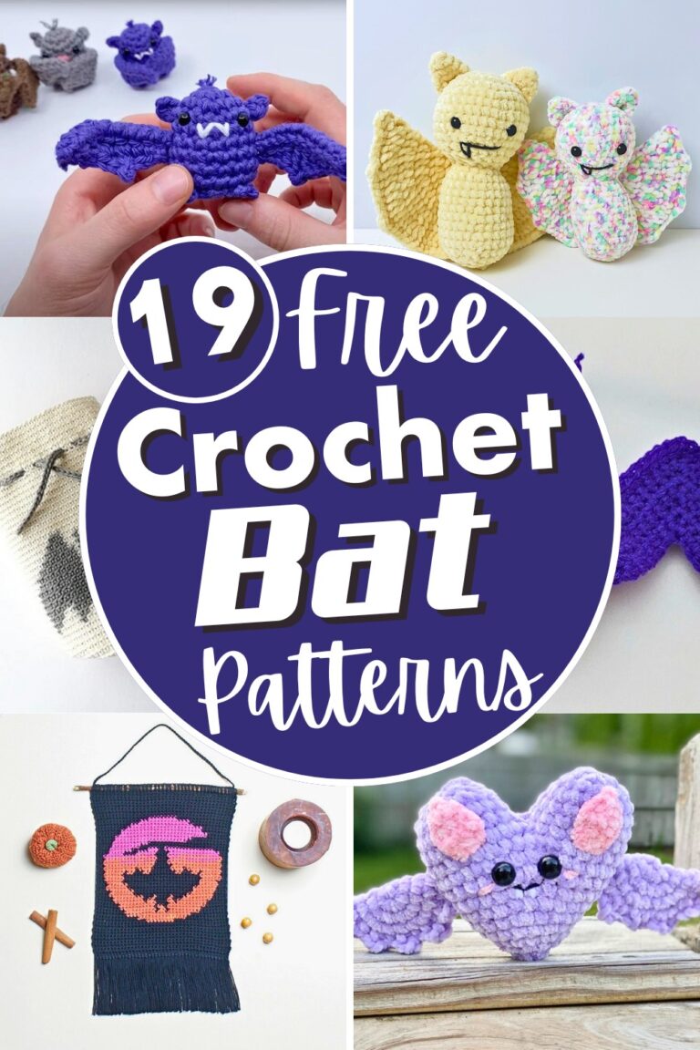 19 Crochet Bat Free Patterns & Amigurumi + Spooky Tutorials - Clairea ...