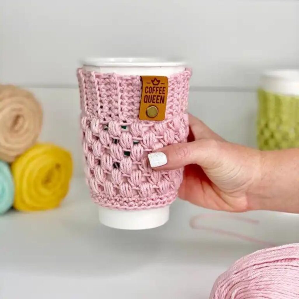 16 Crochet Cup Cozy Patterns For Coffee Enthusiasts - Clairea Belle Makes