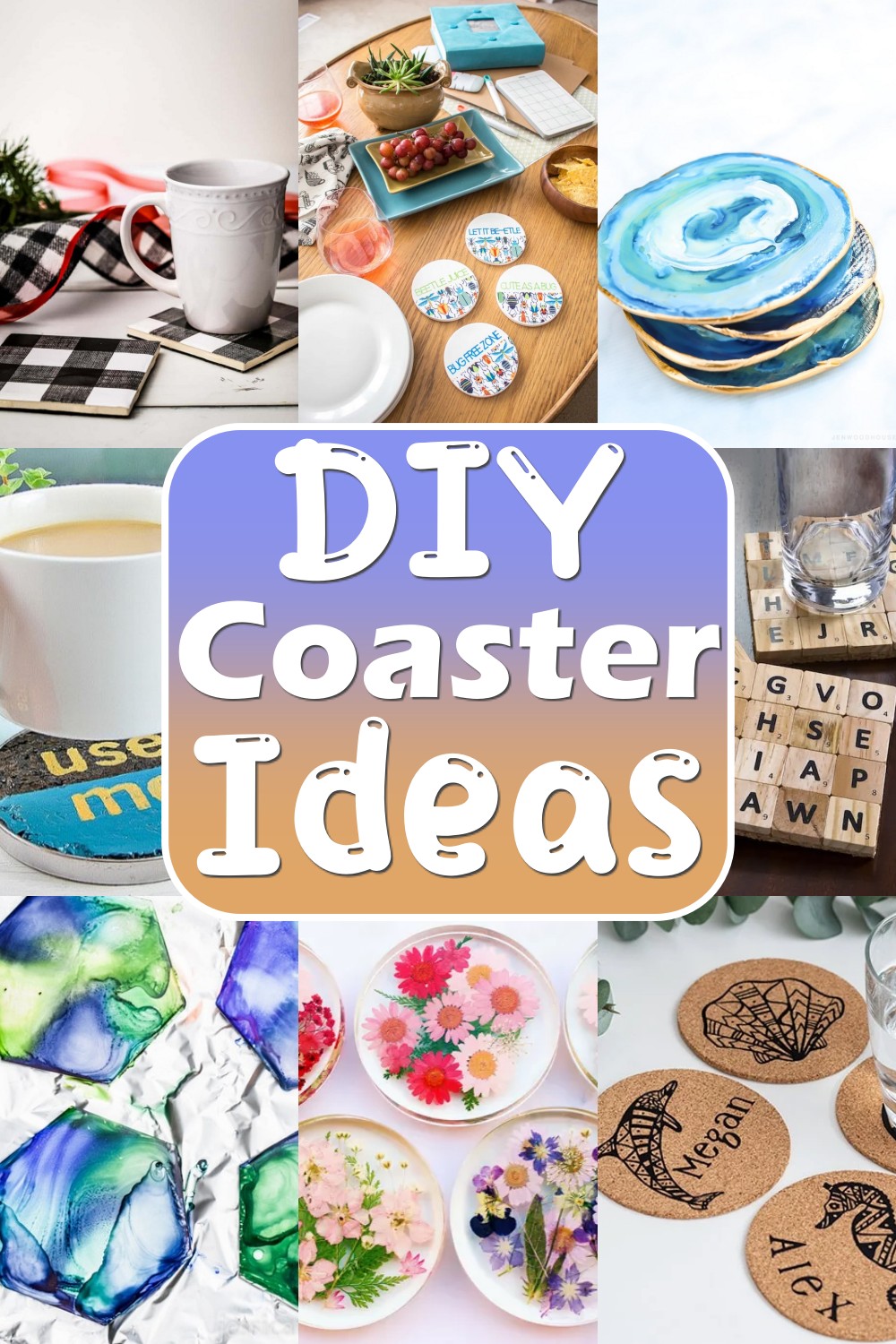DIY Coaster Ideas : 14 Best Variations For Practical Decor - Clairea ...