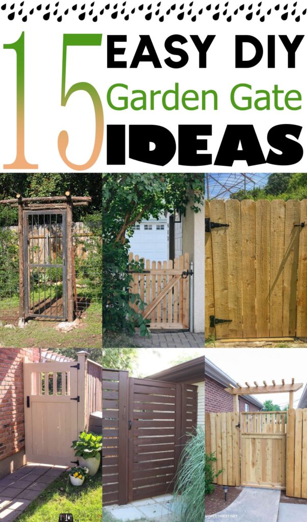 15 DIY Garden Gate Ideas For Privacy And Shelter - Clairea Belle Makes