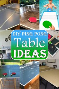 15 Cheap DIY Ping Pong Table Ideas + Tutorials (Tennis Tables)