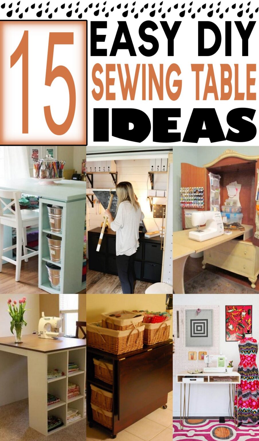 15 DIY Sewing Table Ideas For Sewer Ladies - Clairea Belle Makes