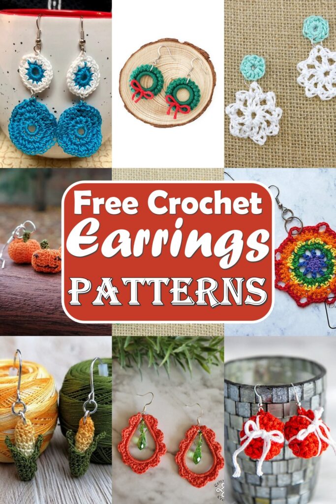 18 Free Crochet Earrings Patterns To Stylize Ears Cozily!