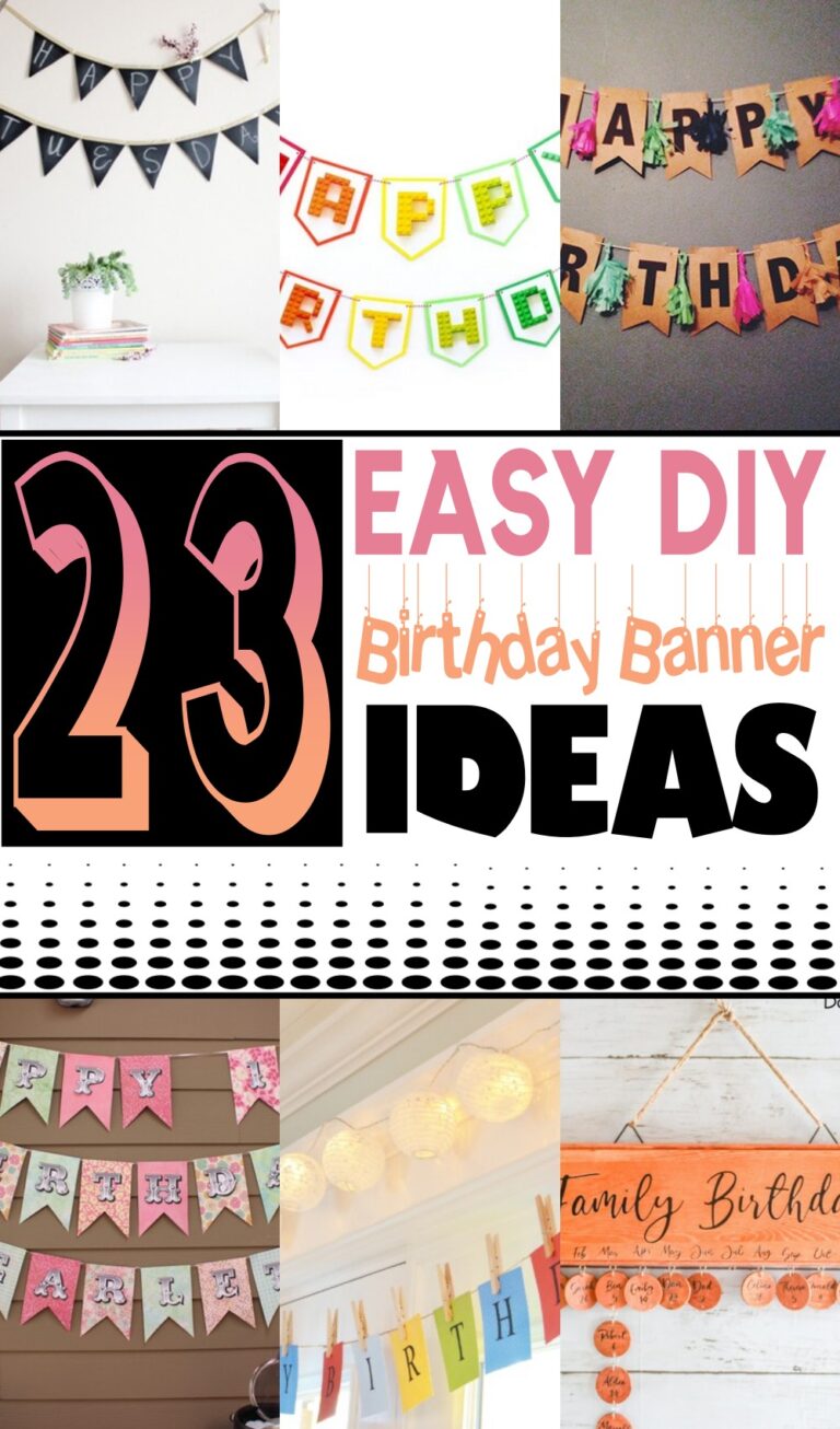23 DIY Birthday Banner Ideas For Special Day Decorations - Clairea ...