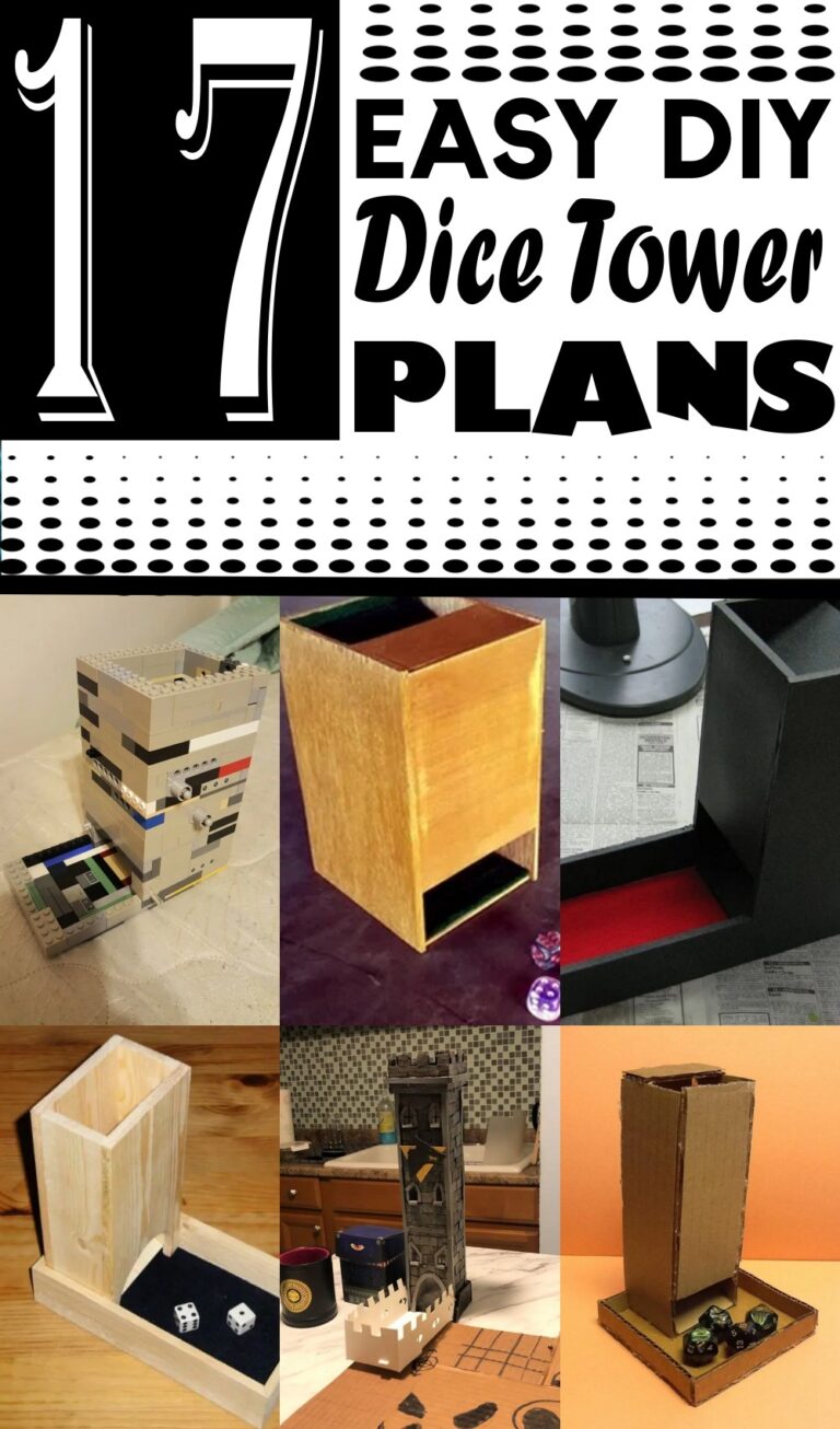 17 Fun DIY Dice Tower Plans For Fair Table Game! - Clairea Belle Makes