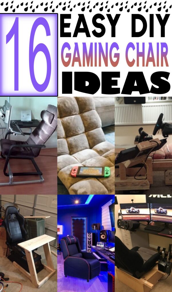 16 Cheap DIY Gaming Chair Ideas For Comfortable Plays! - Clairea Belle ...