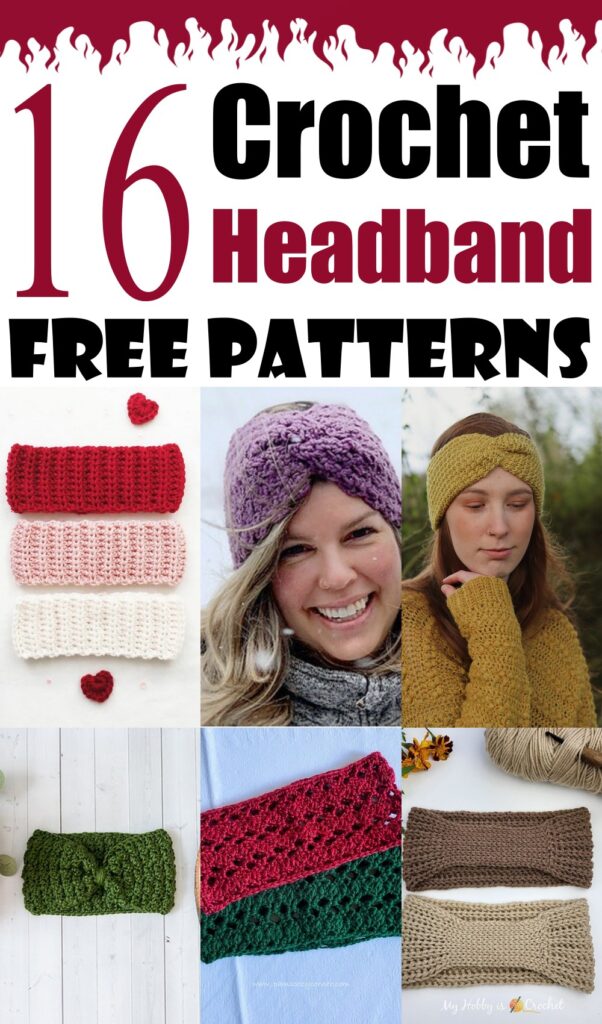 16 Free Crochet Headband Patterns For Winter Wardrobe - Clairea Belle Makes