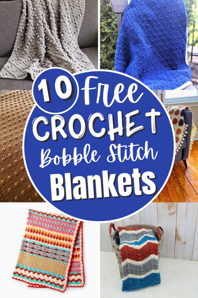 10 Crochet Bobble Stitch Blankets Patterns For Sofa And Bed Decor ...