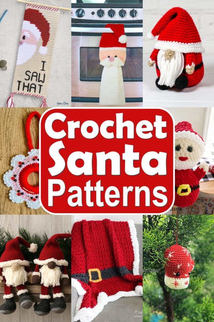 10 Crochet Santa Patterns To Welcome Holiday Vibes - Clairea Belle Makes