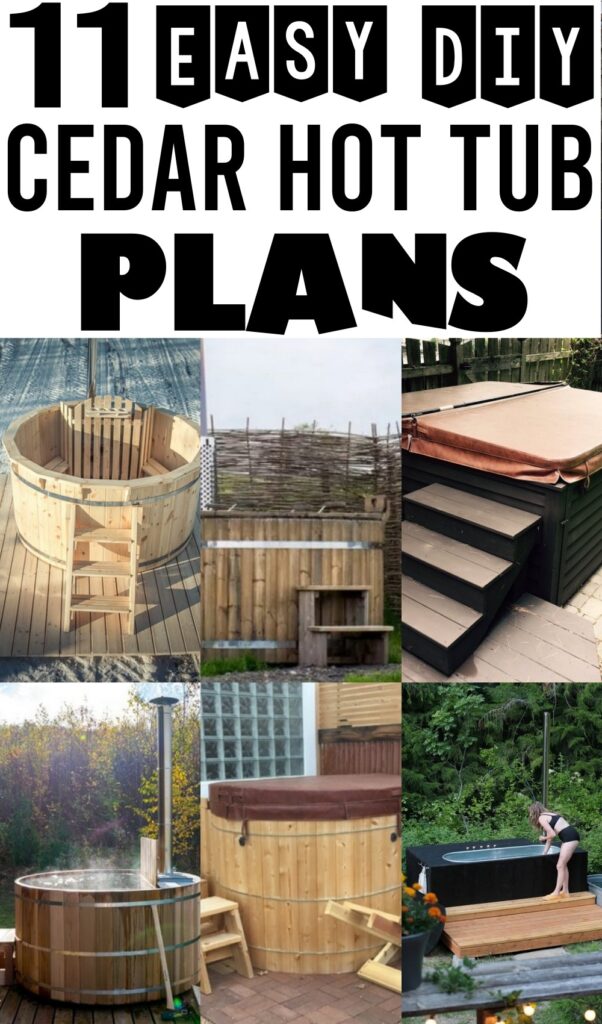 11 DIY Cedar Hot Tub Plans For Soothing Winter Baths - Clairea Belle Makes
