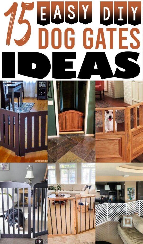 15 DIY Dog Gates Ideas For Easier Access Inside Out - Clairea Belle Makes