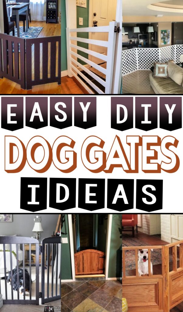 15 DIY Dog Gates Ideas For Easier Access Inside Out - Clairea Belle Makes