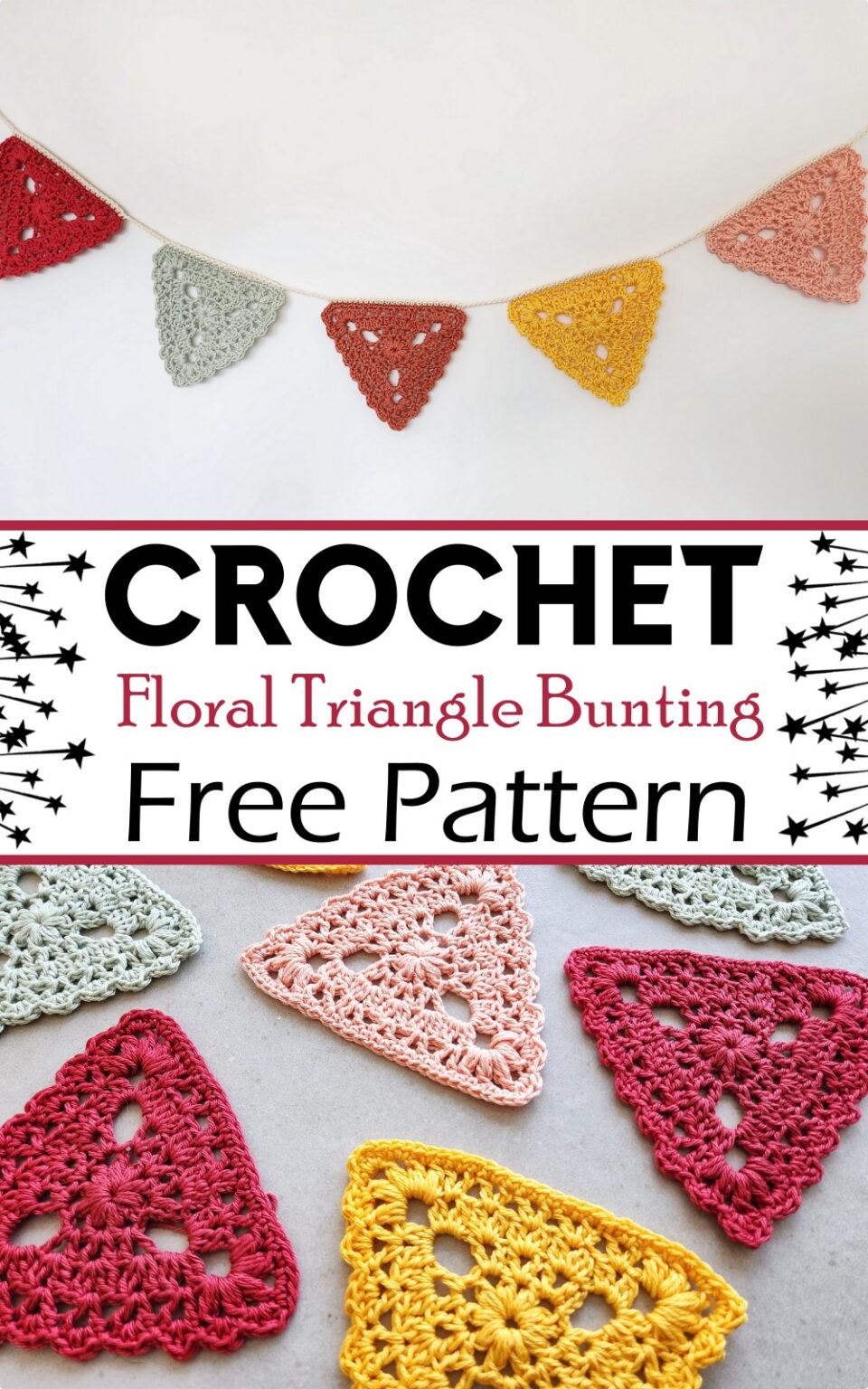 10 Crochet Bunting Patterns For Christmas Season - Clairea Belle Makes