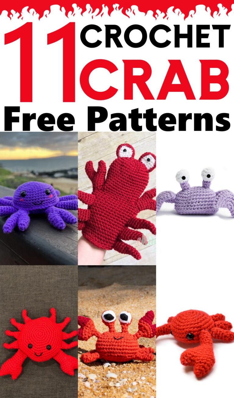 11 Free Crochet Crab Patterns To Revisit Under Sea World - Clairea ...