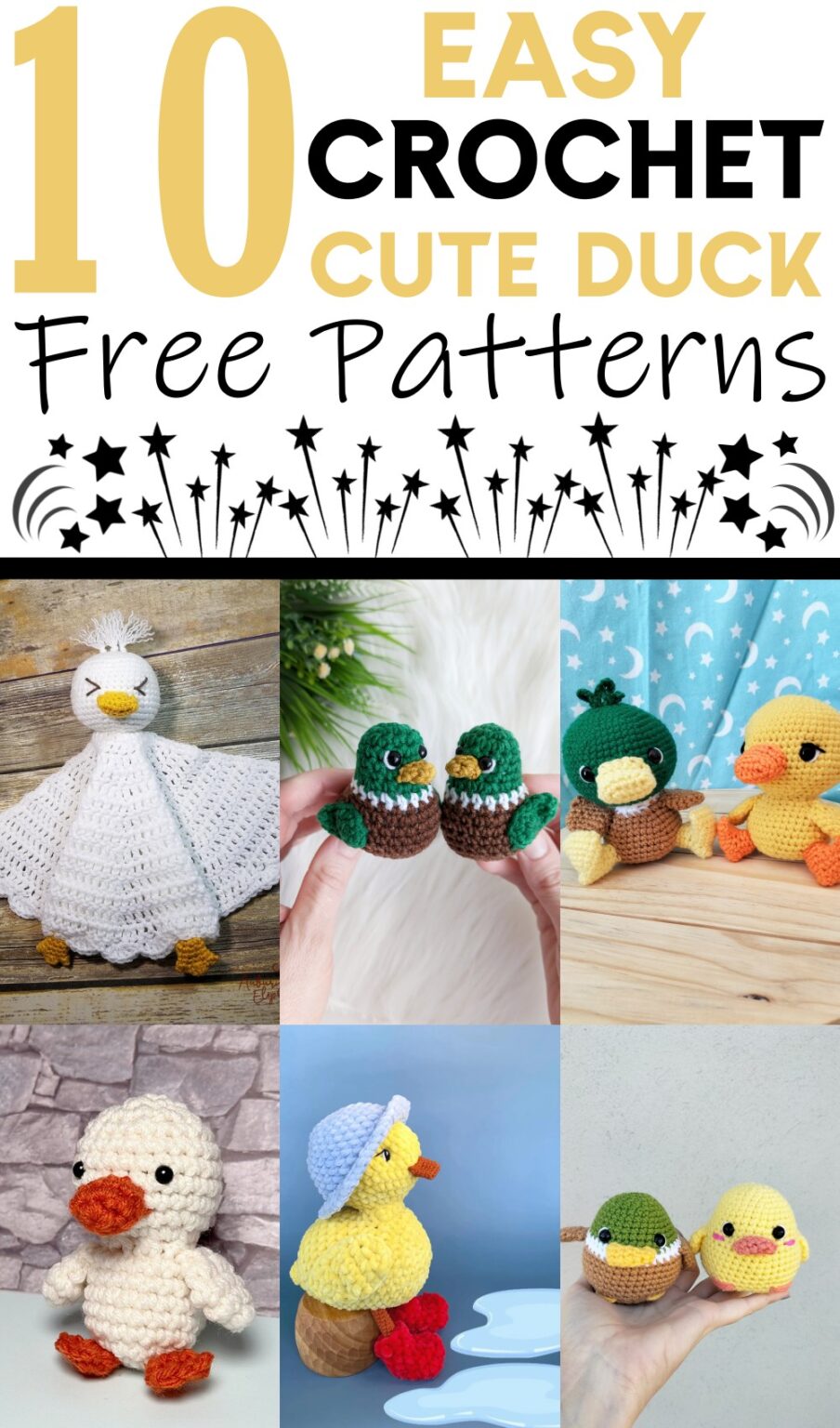 10 Free Crochet Duck Patterns For Making Fun Amigurumi - Clairea Belle ...