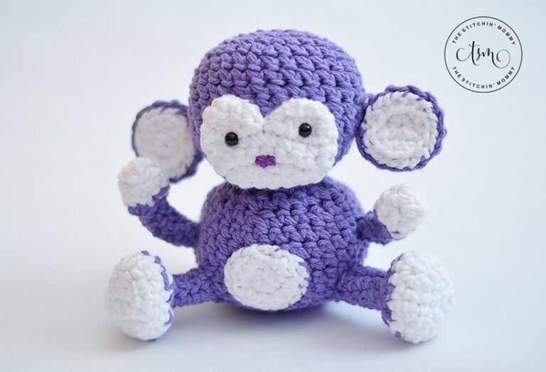 12 Free Crochet Monkey Patterns For Making Cute Amigurumi - Clairea ...