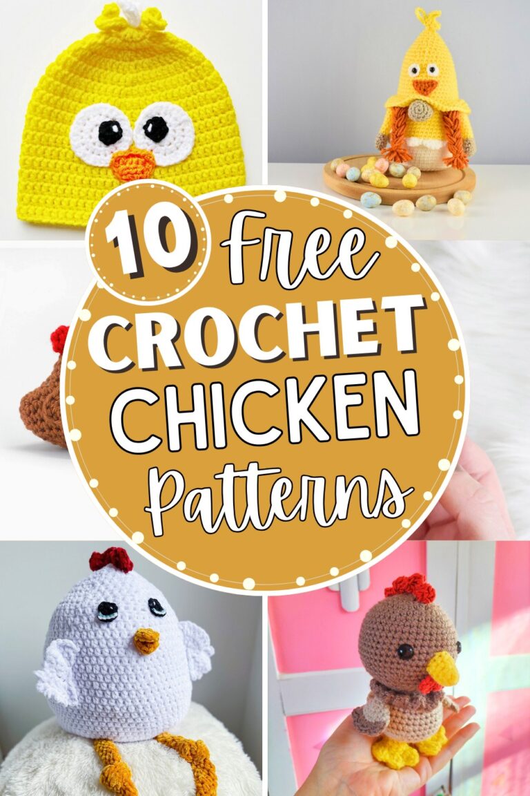 10 Free Crochet Chicken Patterns For Amigurumi - Clairea Belle Makes