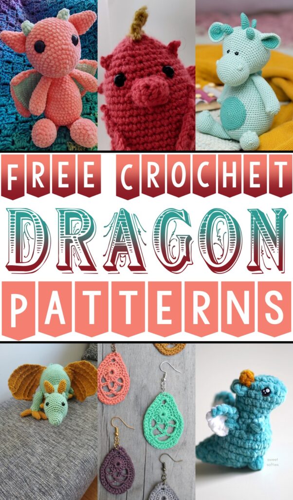 11 Free Crochet Dragon Patterns Amigurumi - Clairea Belle Makes