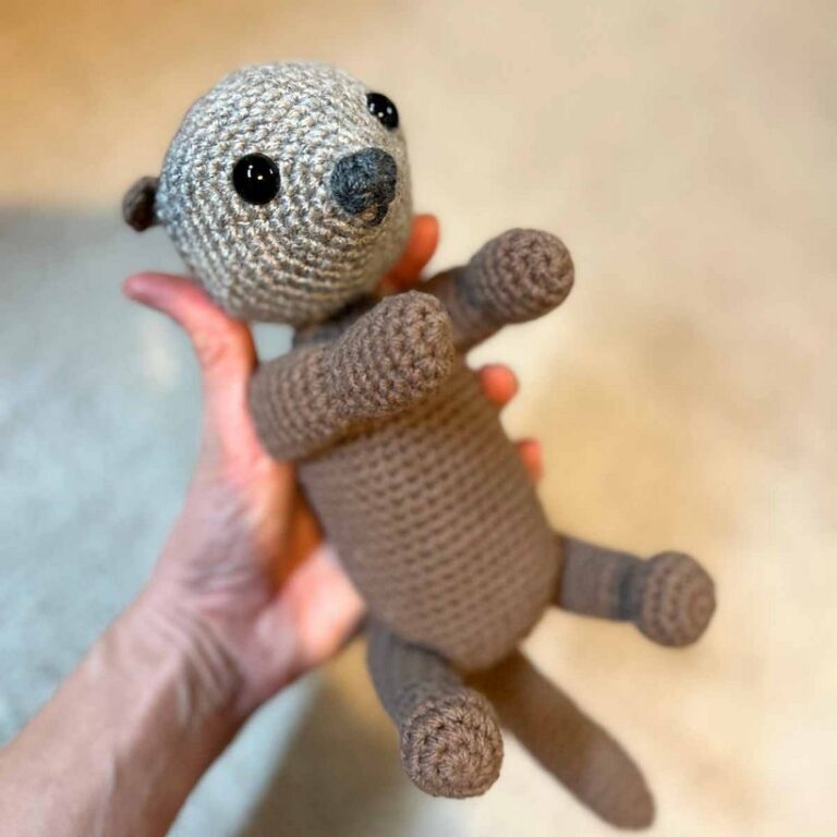 10 Amigurumi Otters Free Crochet Patterns - Clairea Belle Makes