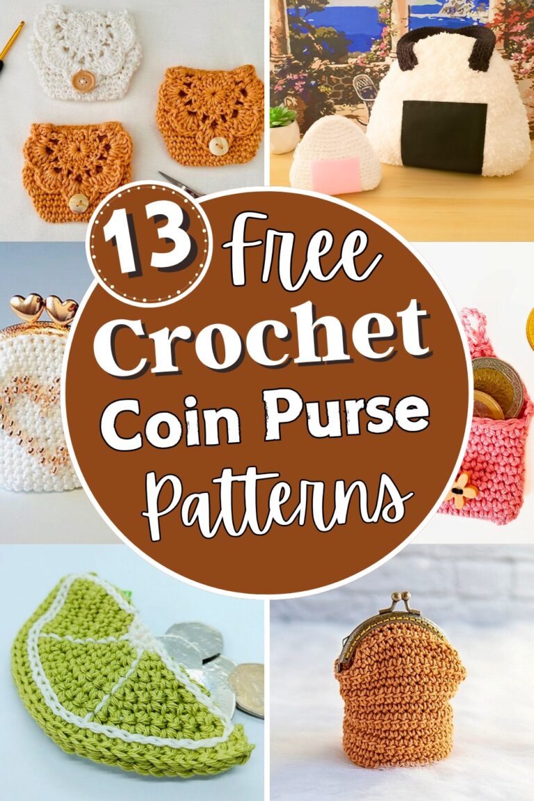 13 Crochet Coin Purse Patterns To Keep Change Saved - Clairea Belle Makes