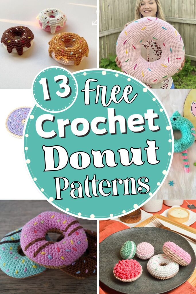 13 Free Crochet Donut Patterns For Kid's Toys - Clairea Belle Makes