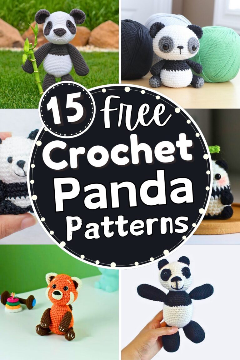 15 Free Crochet Panda Patterns For Amigurumi - Clairea Belle Makes
