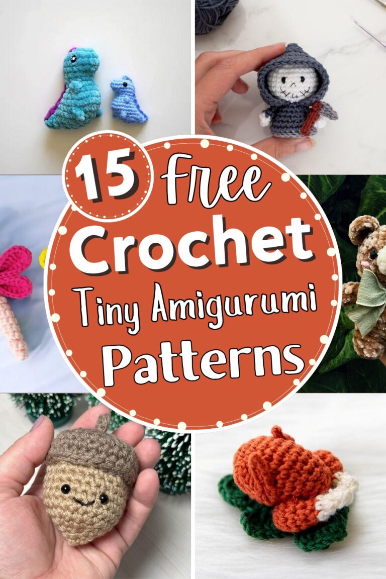 15 Free Crochet Tiny Amigurumi Patterns Loads of Uses - Clairea Belle Makes