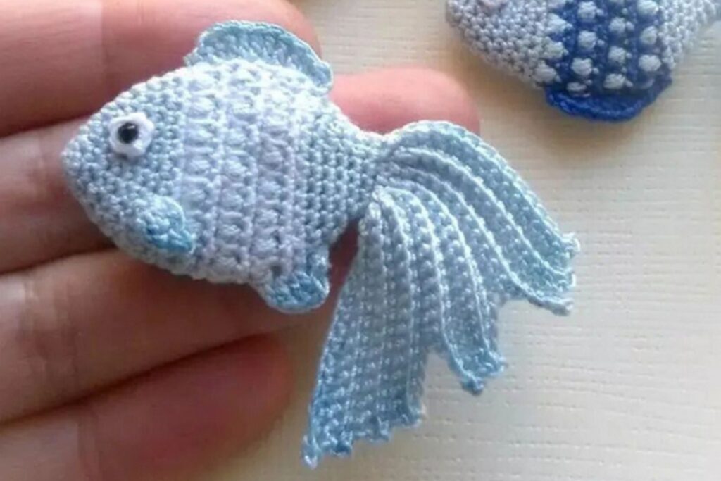 Tiny Free Crochet Fish Pattern For Ocean Lovers - Clairea Belle Makes