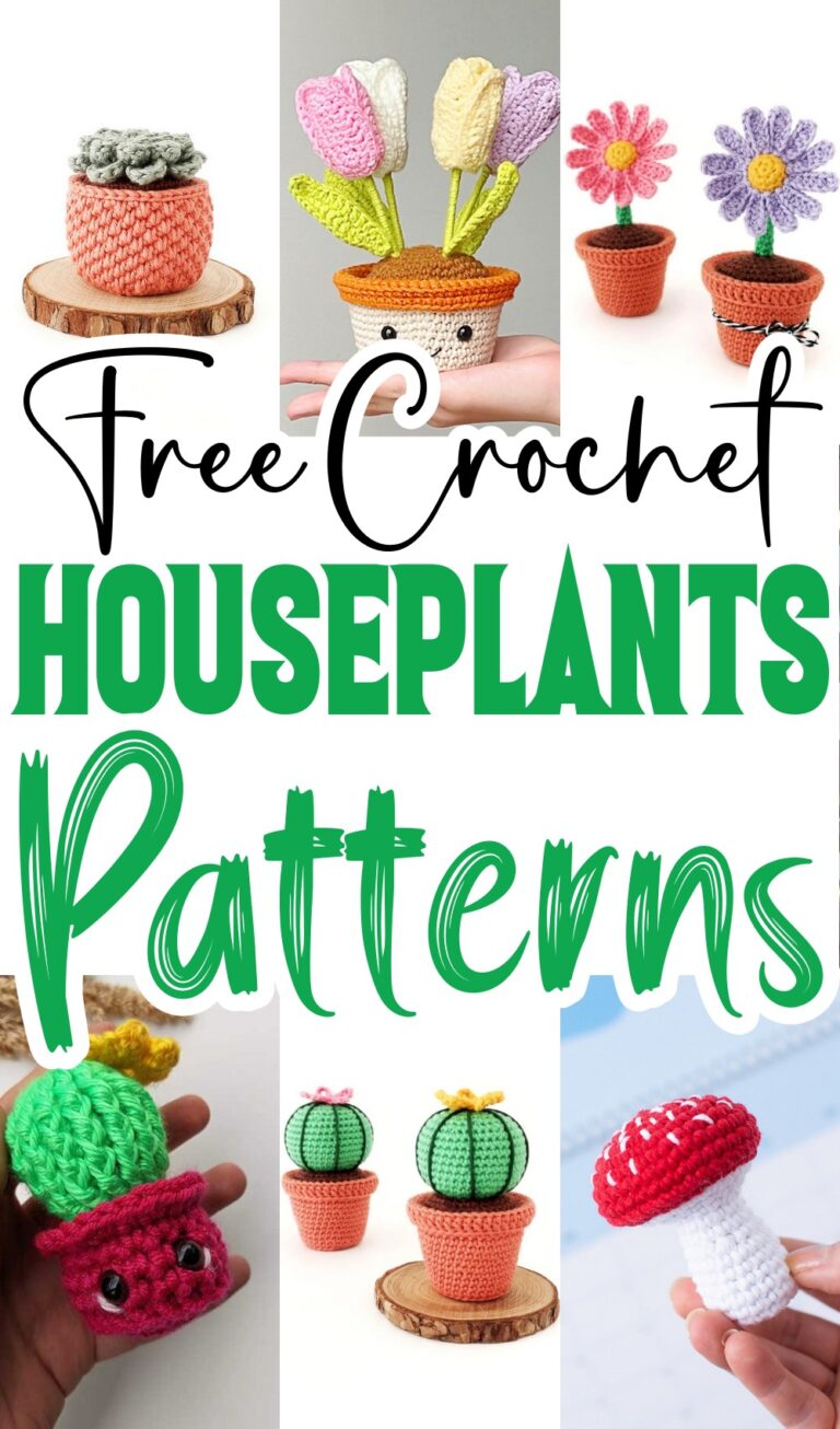 10 Free Crochet Houseplant Patterns (Amigurumi Decorations) - Clairea ...
