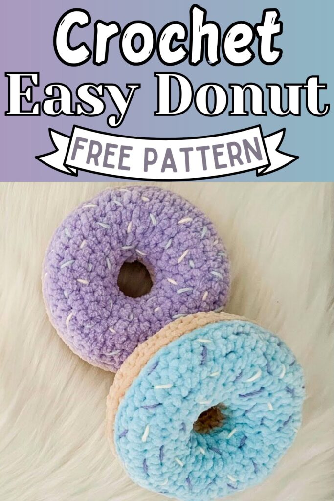13 Free Crochet Donut Patterns For Kid's Toys - Clairea Belle Makes