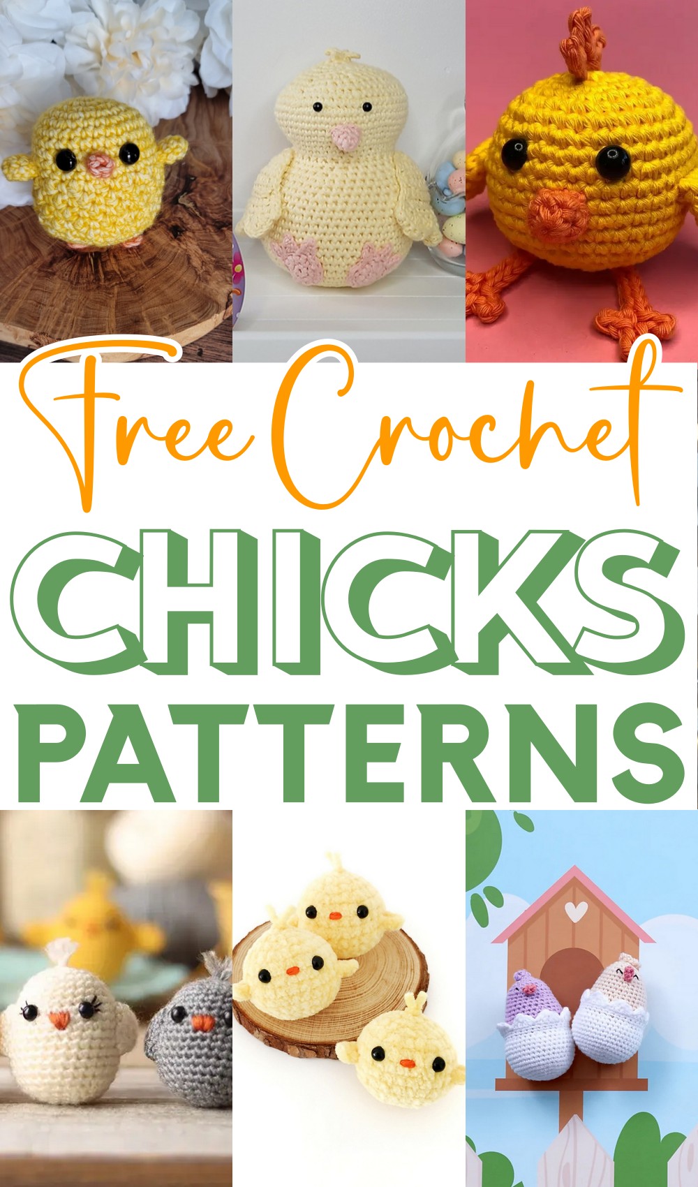 10 Free Crochet Chicks Patterns For Amigurumi - Clairea Belle Makes