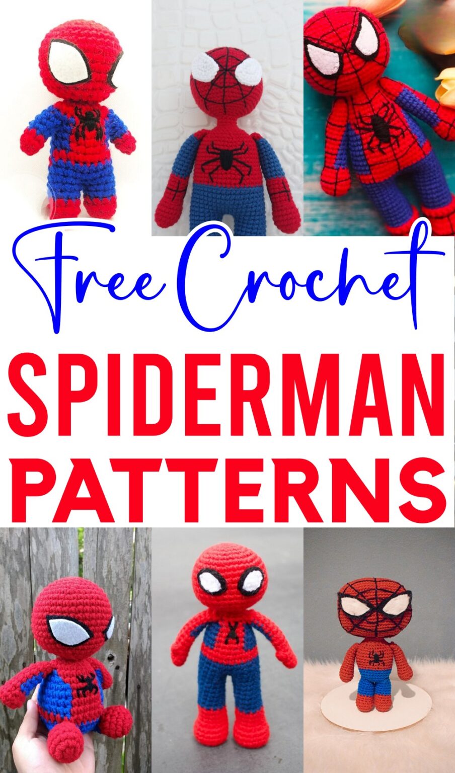6 Free Crochet Spiderman Patterns To Try For Little Heroes - Clairea ...