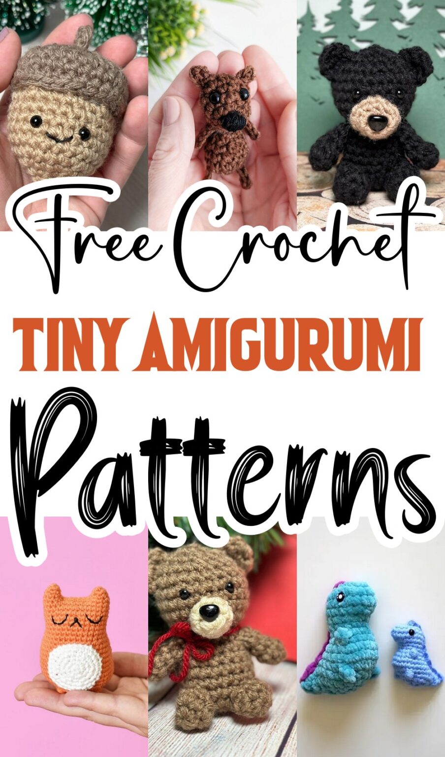 10 Free Crochet Tiny Amigurumi Patterns Loads of Uses - Clairea Belle Makes