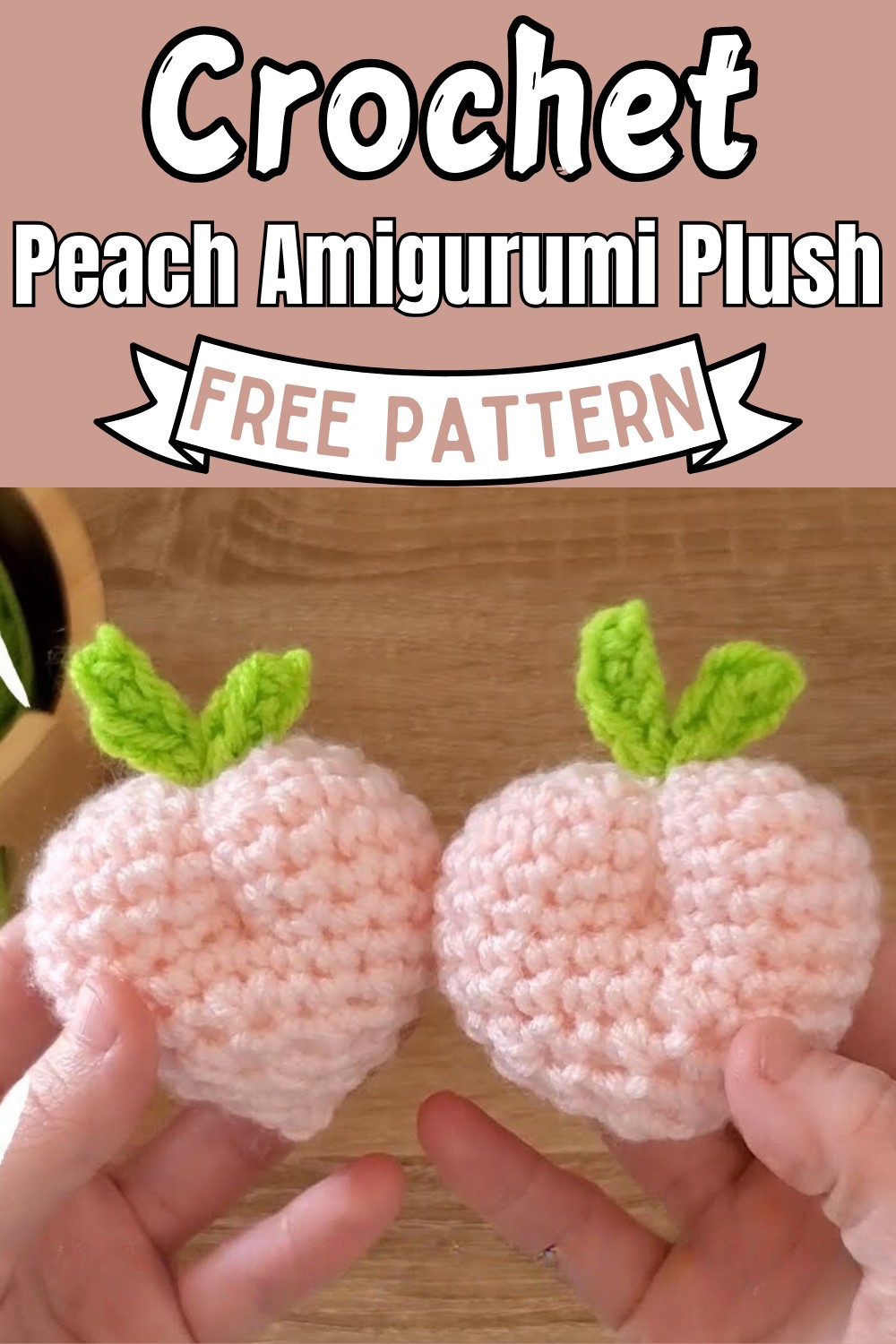 12 Crochet Peach Patterns For Toys and Bags - Clairea Belle Makes