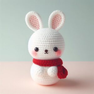 Softest Crochet Snow Bunny Pattern For Free - Clairea Belle Makes