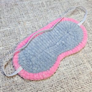Free Crochet Sleep Mask Pattern Step By Step - Clairea Belle Makes