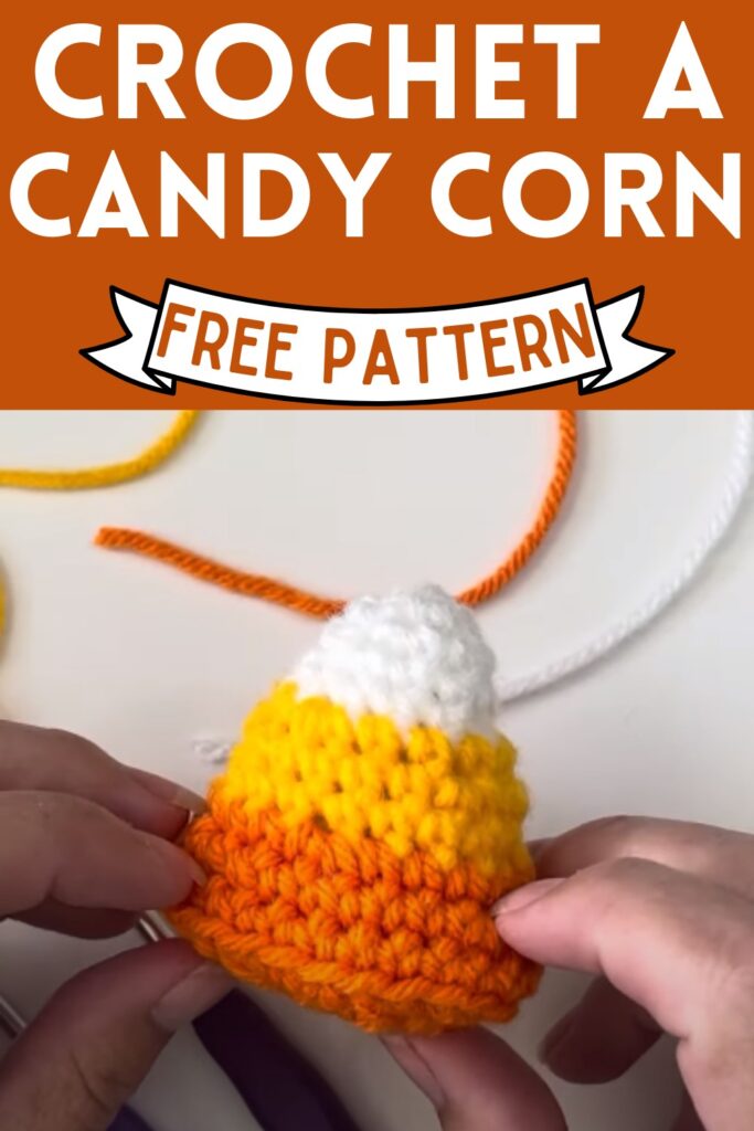 Easy Crochet Candy Corn Amigurumi Pattern - Clairea Belle Makes