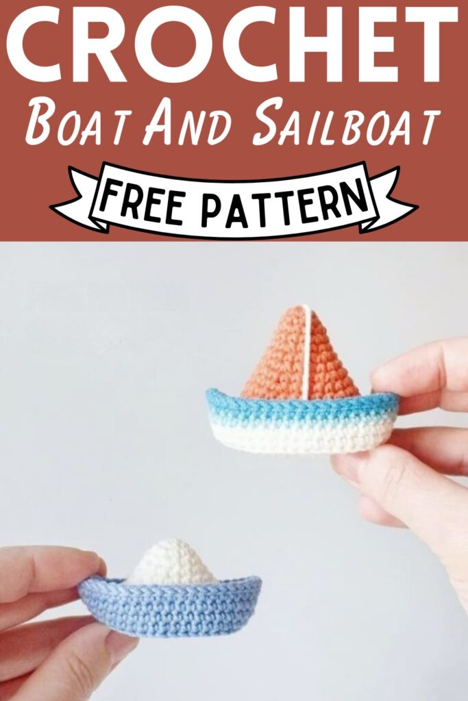 Crochet Boat And Sailboat Amigurumi Pattern (Cutest Ornament) - Clairea ...