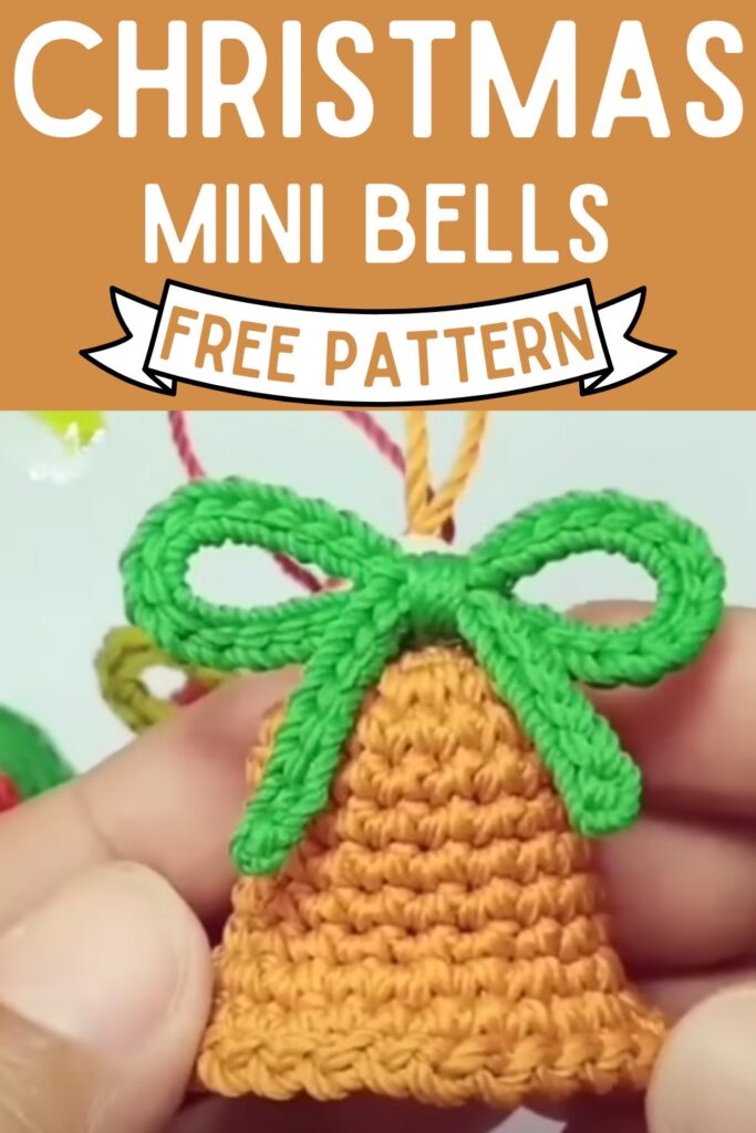 Cute Crochet Christmas Bell Patterns - Clairea Belle Makes
