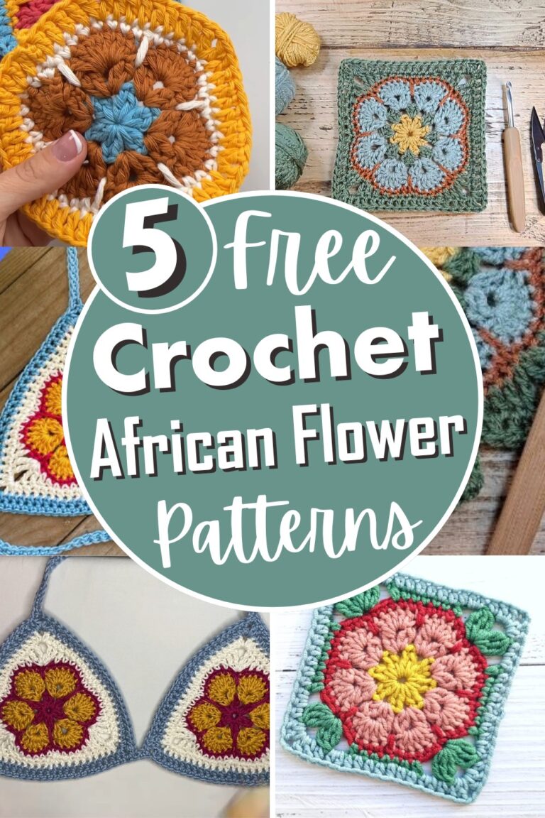 Beautiful Crochet African Flower Patterns - Clairea Belle Makes