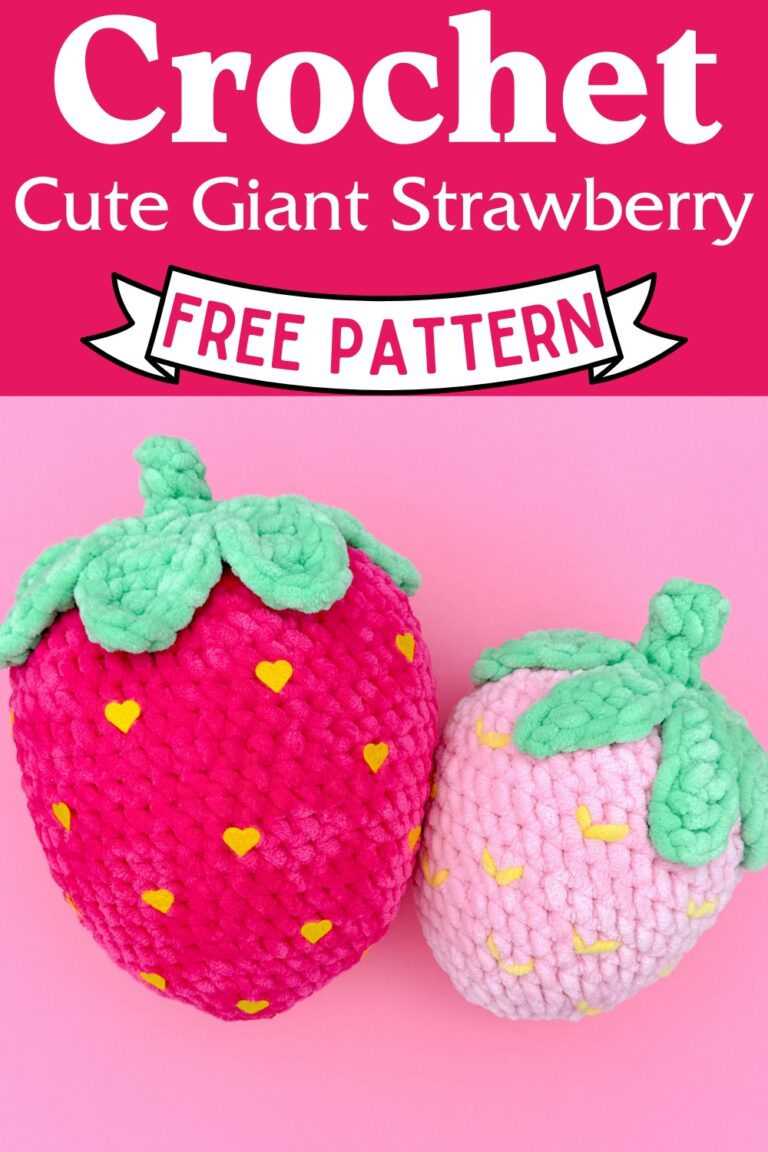 5 Cutest Free Crochet Strawberry Patterns - Clairea Belle Makes
