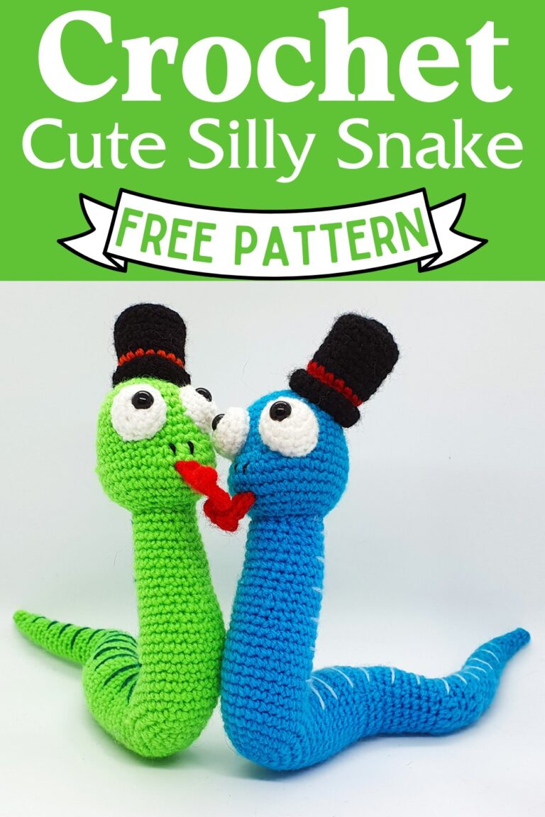 5 Adorable Crochet Snake Patterns In Different Colors - Clairea Belle Makes
