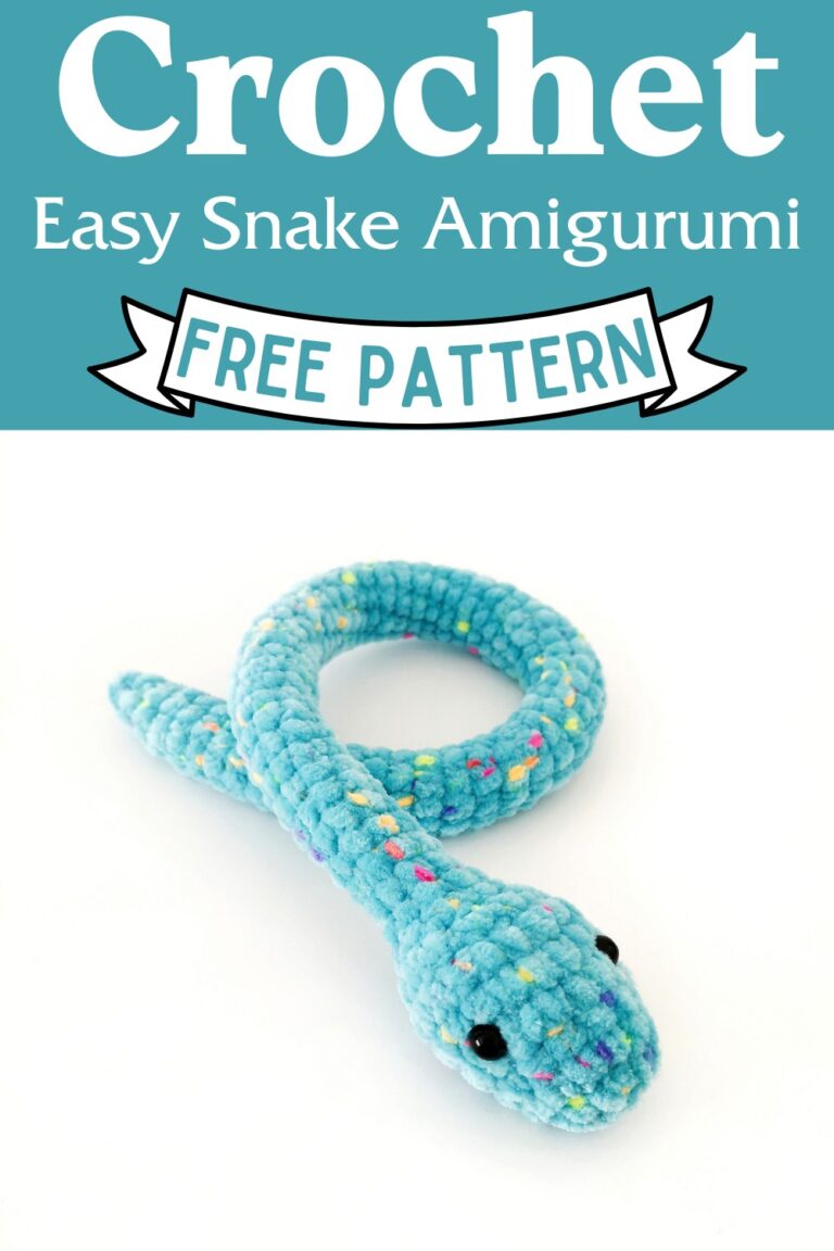 5 Adorable Crochet Snake Patterns In Different Colors - Clairea Belle Makes