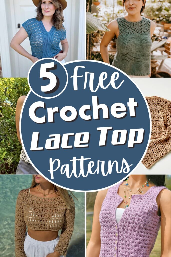 5 Free Crochet Lace Top Patterns For Hot Weather - Clairea Belle Makes