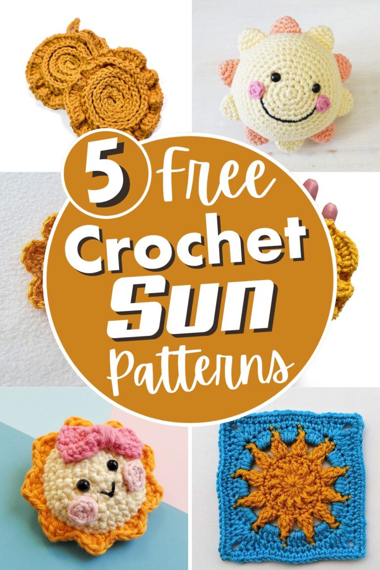 6 Beautiful Crochet Sun Patterns & Accessories - Clairea Belle Makes