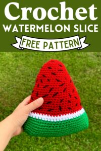 Cute And Easy Crochet Watermelon Patterns - Clairea Belle Makes