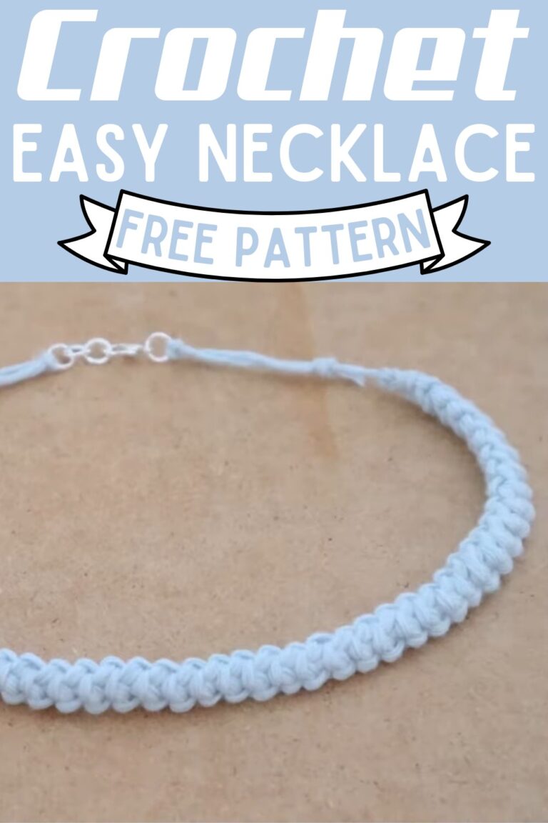 Easy Crochet Necklace Patterns To Make Handmade Jewelry Items - Clairea ...