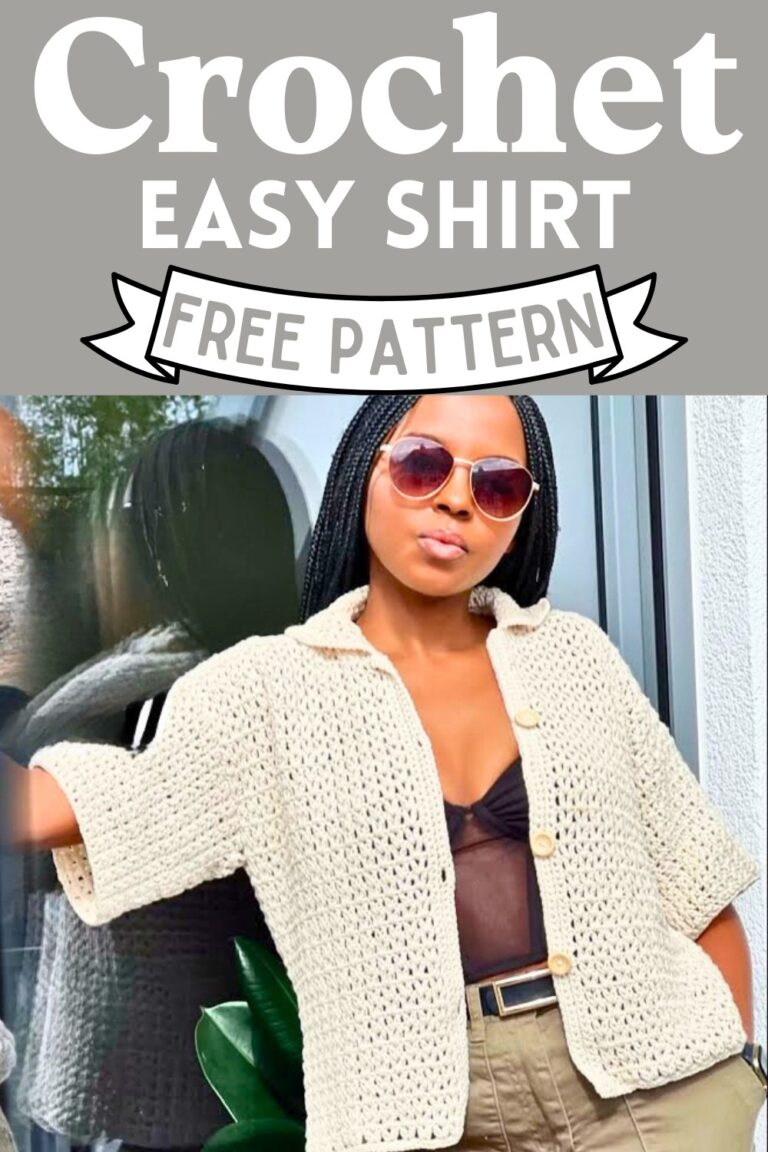 5 Free Crochet Shirt Patterns For Hot Weather - Clairea Belle Makes