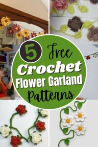 5 Free Crochet Flower Garland Patterns - Clairea Belle Makes